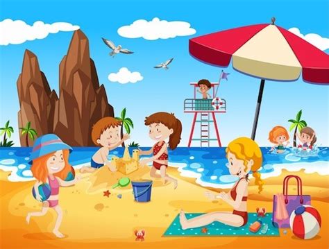 Niveau Normalement Cerise Enfant A La Plage Ainsi Jamais Mon