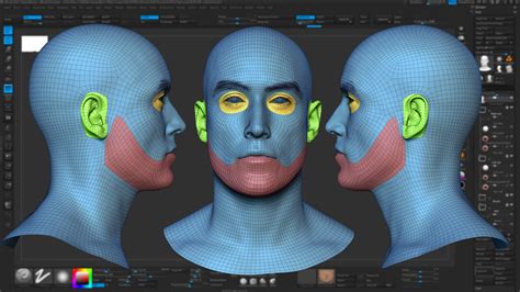 hd male head model 10