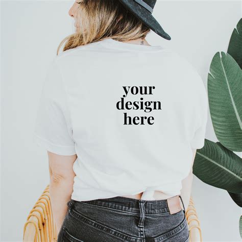 Bella Canvas 3001 Mockup Printful Tshirt Mockup White Etsy
