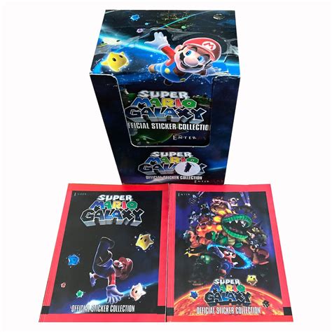 Packs Of Super Mario Galaxy Official Sticker Collection Nintendo