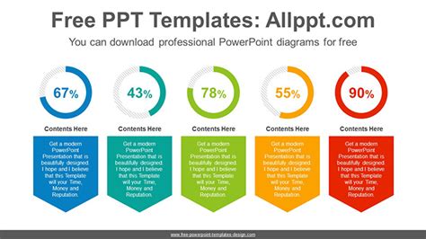 Banner Donut Chart PowerPoint Diagram Template Powerpoint And Google