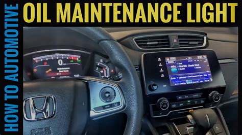 How To Reset The Maintenance Light On A 2017 2020 Honda CR V YouTube