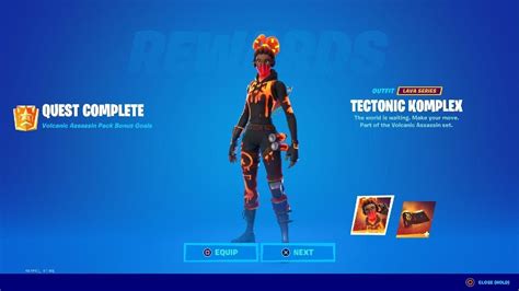 Fortnite I Unlocked The Free Lava Tectonic Komplex Bundle Youtube