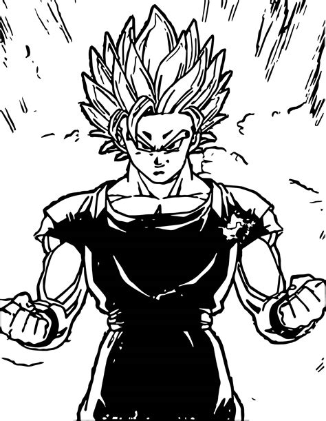 Goku Black Power Coloring Page Wecoloringpage