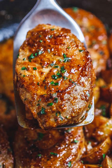 Pork Chops With Honey Mustard Cream Sauce At Joan Salinas Blog