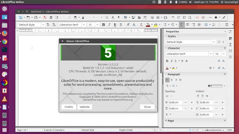 Install LibreOffice 5 1 2 On Ubuntu 16 04