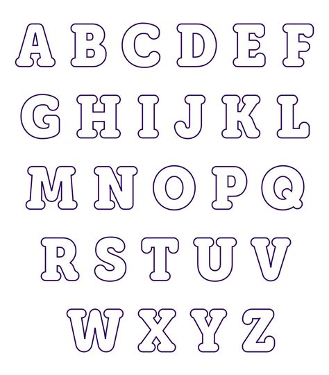 Block Letter Alphabet Free Printable Alphabet Letters Letter