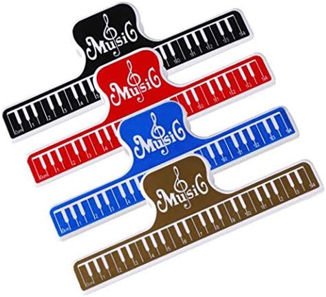 Sheet Music Clips Music Book Side Clips Plastic Book Clamp Music