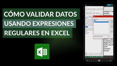 Cómo Validar Datos Usando Expresiones Regulares en Excel