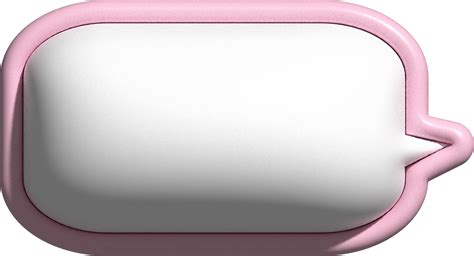 Cute D Pink And White Speech Bubble Text Box Conversation Bubble