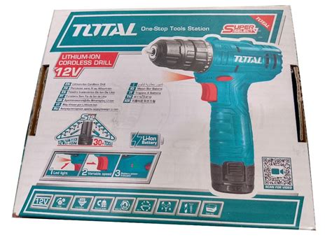 TOTAL 12V Super Select Li Ion Cordless Drill TDLI12415 Commercial