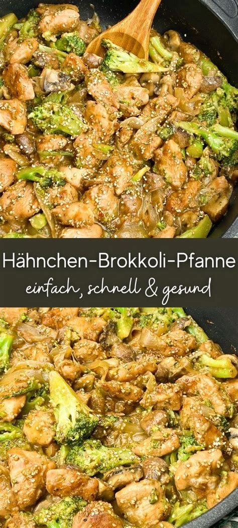 Hähnchen Brokkoli Pfanne einfach schnell gesund