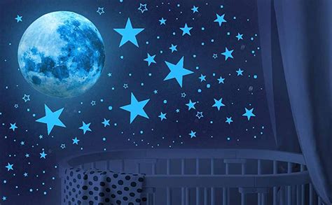 1138PCS Stelle Fluorescenti Adesive Soffitto Stelline Luminose Per