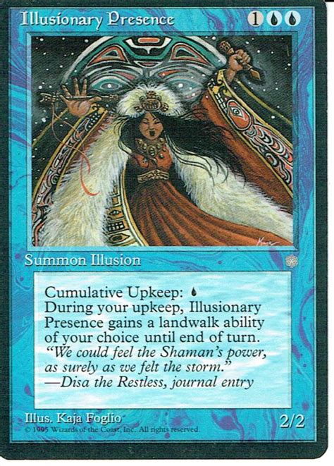 Magic The Gathering Ice Age Blue Illusionary Presence Lp Phoenix Cards