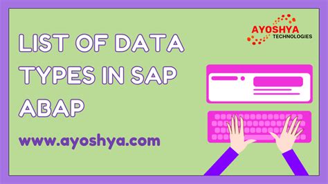 List Of Data Types In SAP ABAP A Comprehensive Guide
