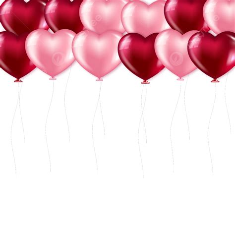 3d Silky Realistic Balloons Heart Love Shaped Valentines Decoration
