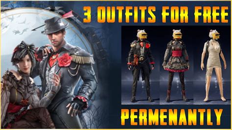 GET 3 OUTFITS FOR FREE IN PUBG PERMANENTLY 2 LEGENDARY OUTFITS FOR