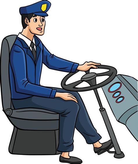 autobús conductor de colores dibujos animados ilustración 22463866