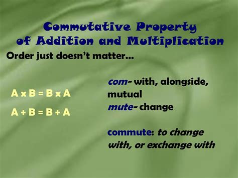mathematical properties ppt download