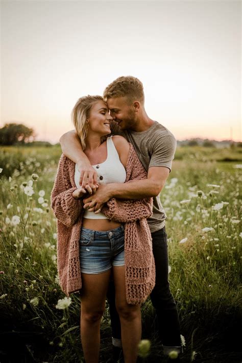 Summer Engagement Photos Couple Poses Romantic Couple