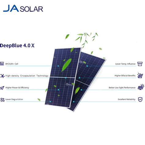 Wholesale JA Solar Panel N Type Bifacial Double Glass High Efficiency