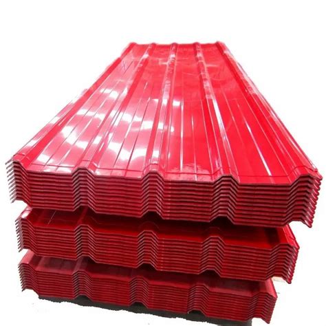 Color Coated Hot Rolled Red Upvc Roofing Sheet Thickness Of Sheet