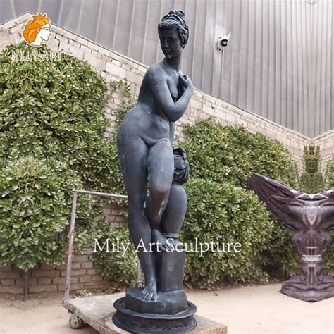 Exquisite Erotic Bronze Sexy Nude Woman Art Statue Naked Girl Human