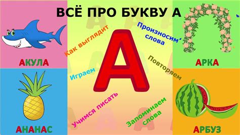 Алфавит БУКВА А как писать слова на А Детскаяпланета