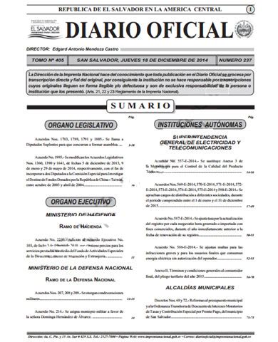 eRegulations trámites El Salvador