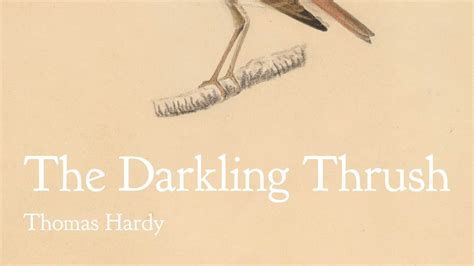 Poem Analysis The Darkling Thrush By Thomas Hardy YouTube