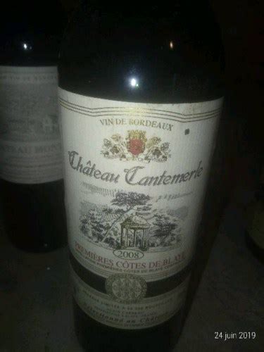 2008 Château Cantemerle Premières Côtes de Blaye Vivino US