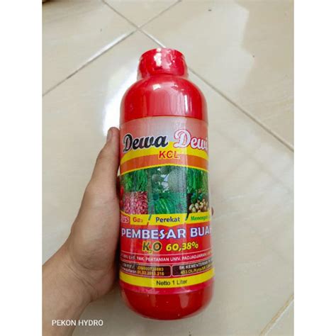 Jual Pupuk KCL CAIR DEWA DEWI 1 LITER PEMBESAR PEMANIS BUAH Shopee