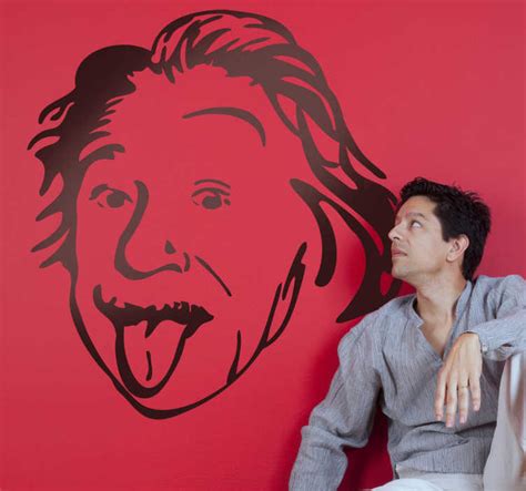 Vinilo Decorativo Einstein Lengua TenVinilo