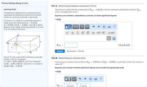 solved to determine cartesian force components from