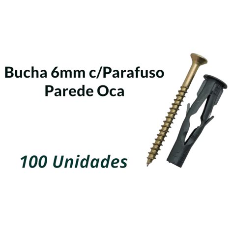 Bucha Mm Tijolo Bloco Parede Oca Vazada C Parafuso Unidades