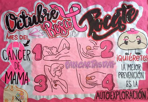 Octubre RosaTÓCATE Ideas de colegio Periodico mural Laminas de