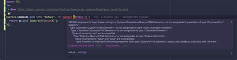 Typescript Error For Cypress Custom Commands Stack Overflow