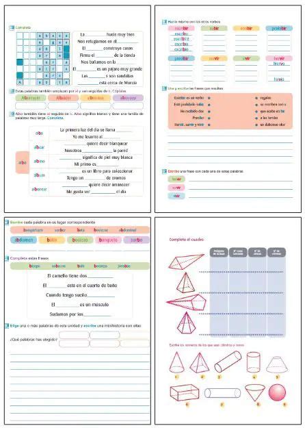 Cuadernillo para repasar en casa 1 al 6 Primaria Básica Gratis