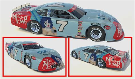 Super Late Model Naked Clown By Clyde Coman Trading Paints