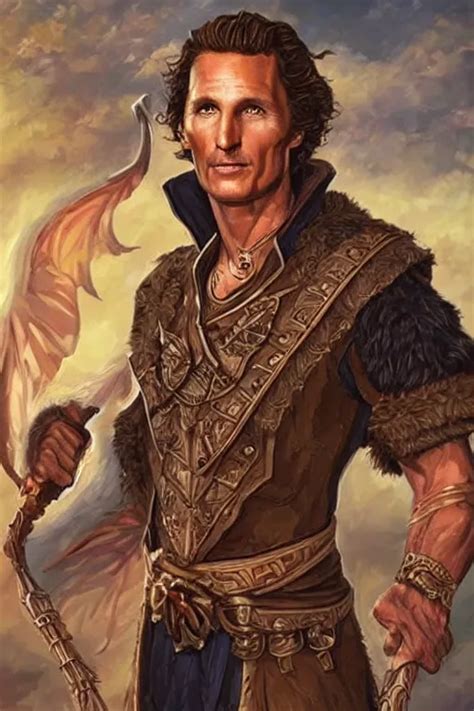 Matthew Mcconaughey Portrait As A Dnd Character Stable Diffusion