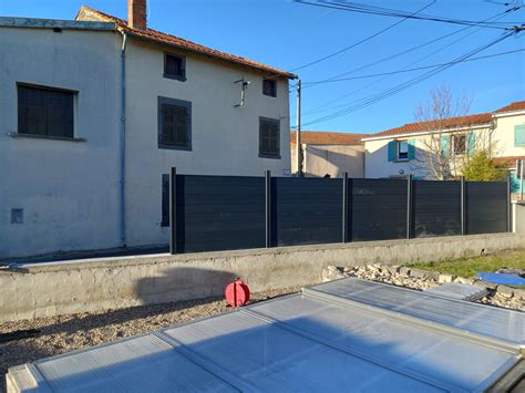 Clôture PVC gris anthracite P MEX