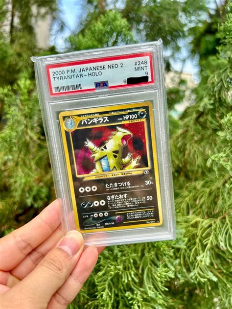 Tyranitar Holo PSA 9 Neo Discovery Japanese Crossing The Ruins TCG