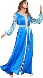 Robe de fête pour femme musulmane du Ramadan Jalabiya Marocain pour l