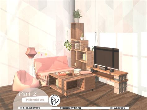 The Sims Resource Patreon Release Millennial Living Room 1 2