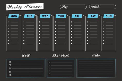 Plantilla De Horario Semanal