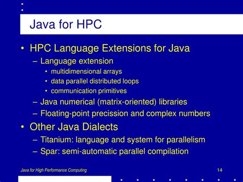 ppt java for high performance computing powerpoint presentation free download id 833731