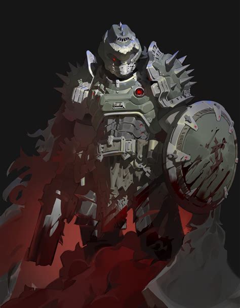 Doomguy Doom And 1 More Drawn By Pacpoi Danbooru