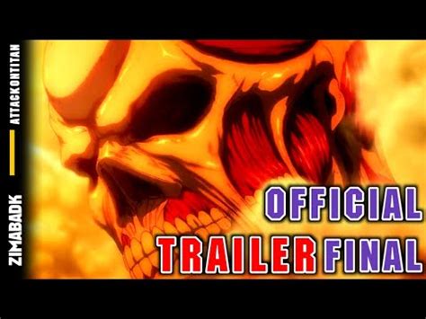 الترايلر الرسمي للموسم الأخير من هجوم العمالقة trailer Finla