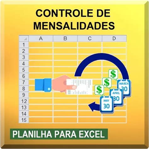 Planilha Controle De Mensalidades Simples E Eficiente Parcelamento