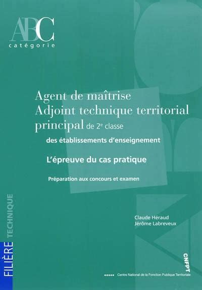 Livre Agent de maîtrise adjoint technique territorial principal de